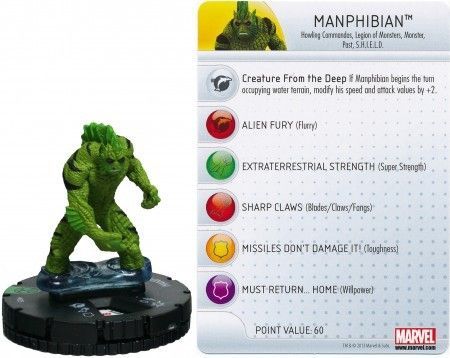Manphibian #025 Amazing Spider-Man Marvel Heroclix – Troll and Toad