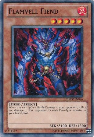 Flamvell Fiend (DREV-EN096) - Duelist Revolution Common / Short Print ...