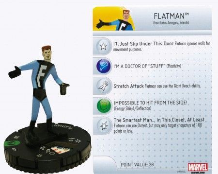 Flatman #021 Wolverine and the X-Men Marvel Heroclix – Troll and Toad