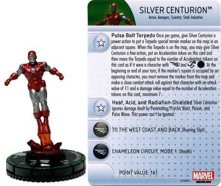 Silver Centurion #001b Invincible Iron Man Booster Set Marvel Heroclix ...