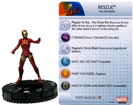 Rescue #002 Invincible Iron Man Booster Set Marvel Heroclix – Troll and ...