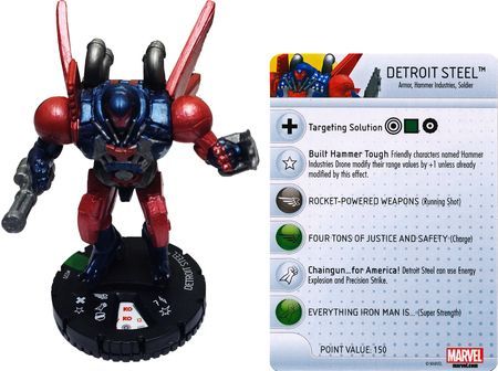 Detroit Steel #020 Invincible Iron Man Booster Set Marvel Heroclix ...