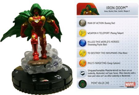 Iron Doom #042 Invincible Iron Man Booster Set Marvel Heroclix – Troll ...