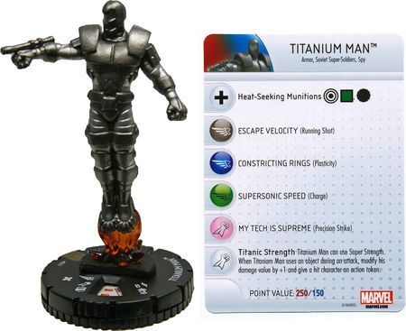 Titanium Man #047 Invincible Iron Man Booster Set Marvel Heroclix ...