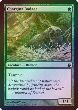 Charging Badger - Foil – Troll and Toad