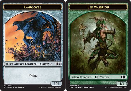 Gargoyle Token 027 | Elf Warrior Token 024 - C14 – Troll and Toad