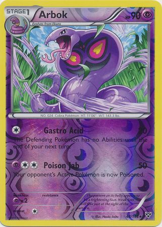 Arbok - 48/146 - Rare Reverse Holo – Troll and Toad