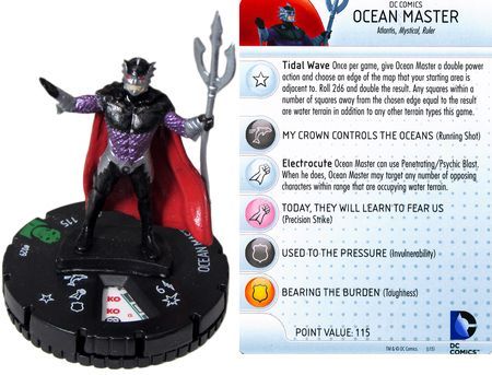 Ocean Master #029 Justice League: Trinity War Booster Set DC HeroClix ...