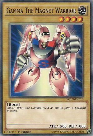 Gamma The Magnet Warrior (YGLD-ENB13) - King of Games: Yugi's Legendar ...