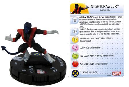 Nightcrawler #002 The Uncanny X-Men Marvel Heroclix – Troll and Toad