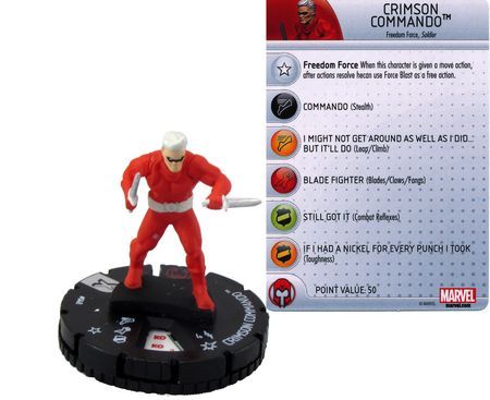 Crimson Commando #048 The Uncanny X-Men Marvel Heroclix – Troll and Toad