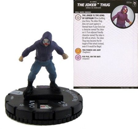 The Joker Thug #003a The Joker's Wild! DC Heroclix – Troll and Toad