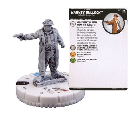 Harvey Bullock (Sketch Variant) #015 The Joker's Wild! DC Heroclix ...