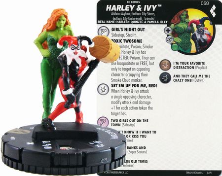 Harley and Ivy #058 Harley Quinn and the Gotham Girls DC Heroclix ...