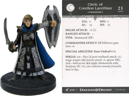 Cleric of Corellon Larethian #18 Harbinger D&D Miniatures – Troll and Toad