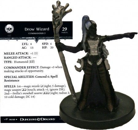 Drow Wizard #50 Dragoneye D&D Miniatures – Troll and Toad