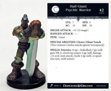 Half-Giant Psychic Warrior #17 Giants of Legend D&D Miniatures – Troll ...