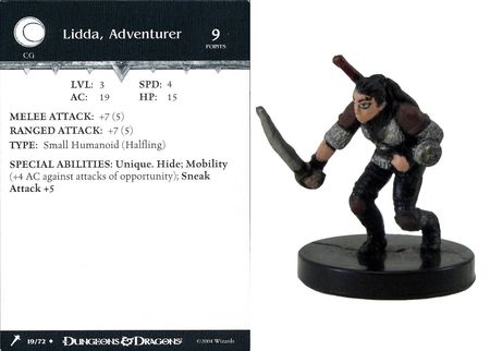 Lidda, Adventurer #19 Giants of Legend D&D Miniatures – Troll and Toad