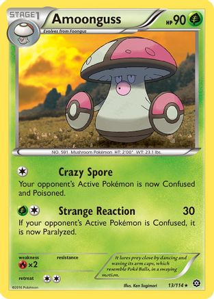 Amoonguss - 13/114 - Rare Reverse Holo – Troll and Toad