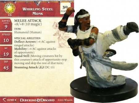 Whirling Steel Monk #12 Deathknell D&D Miniatures – Troll and Toad