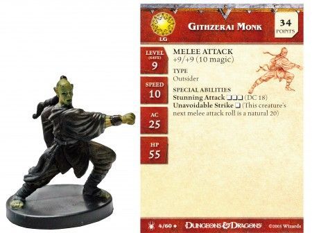 Githzerai Monk #04 Underdark D&D Miniatures – Troll and Toad