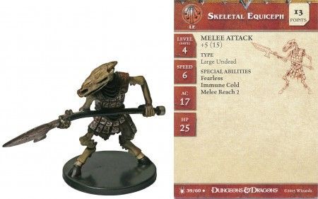Skeletal Equiceph #39 Underdark D&D Miniatures – Troll and Toad
