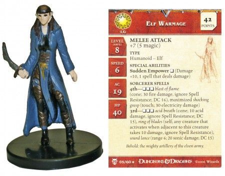 Elf Warmage #05 Blood War D&D Miniatures – Troll and Toad