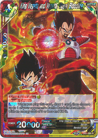 King Vegeta and Vegeta, Royal Bloodline - DB1-090 - Rare – Troll and Toad