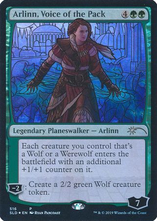 Arlinn, Voice of the Pack - SLD Stained Glass Foil Promo – Troll and Toad
