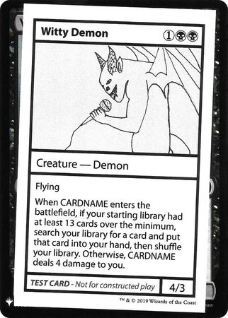 Witty Demon (Planeswalker Symbol) – Troll and Toad