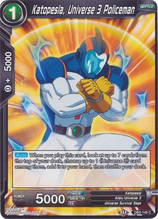 Katopesla, Universe 3 Policeman (Reprint) - DB2-149 - Common – Troll ...