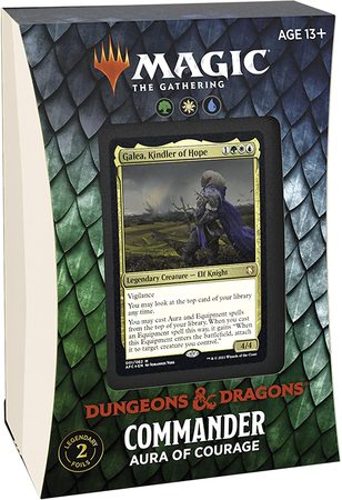 Adventures in the Forgotten Realms Aura of Courage Commander Deck (MTG ...