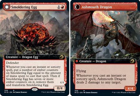 Smoldering Egg | Ashmouth Dragon 358 - Extended Art – Troll and Toad