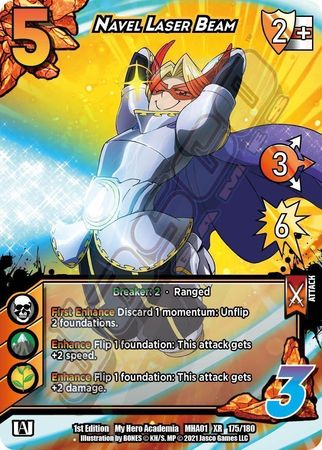 Navel Laser Beam - MHA01 175/180 XR - Extra Rare 1st Edition – Troll ...
