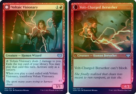 Voltaic Visionary | Voltaic Berserker 183/277 - Foil – Troll and Toad