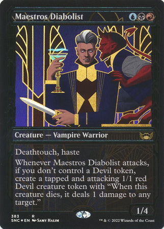Maestros Diabolist 383 - Showcase Gilded Foil – Troll and Toad