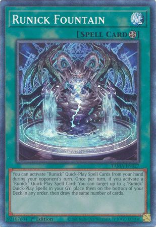 Runick Fountain (CR) (TAMA-EN027) - Tactical Masters Collector's Rare ...