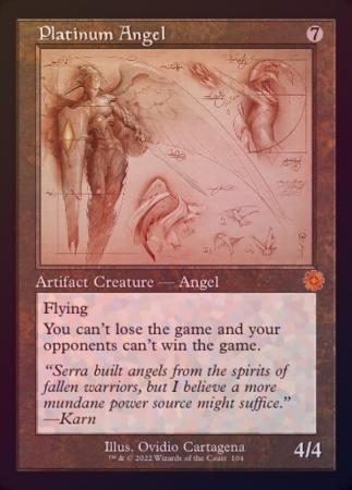 Platinum Angel 104 - Retro Frame Schematic - Foil – Troll and Toad