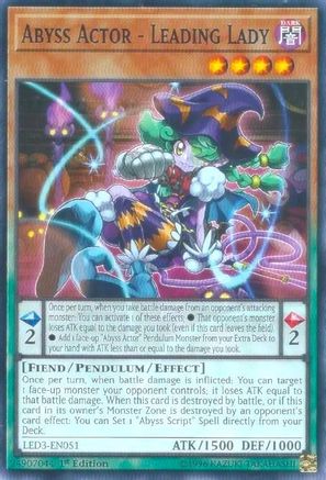 Abyss Actor - Leading Lady (LED3-EN051) - Legendary Duelists: White Dr ...