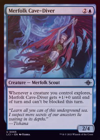 Merfolk Cave-Diver 0065 - Foil – Troll and Toad