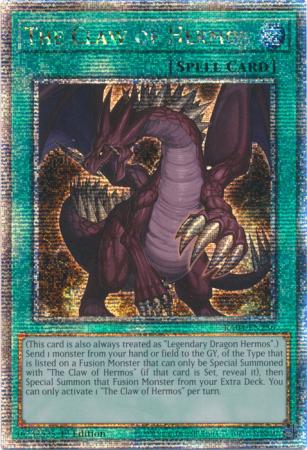 The Claw of Hermos (Quarter Century Secret Rare) (RA04-EN256) - Quarte ...