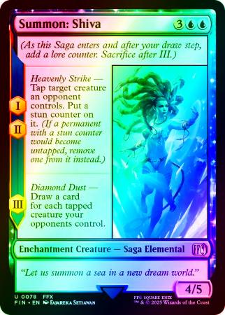 Summon: Shiva - 0078 - Foil – Troll and Toad