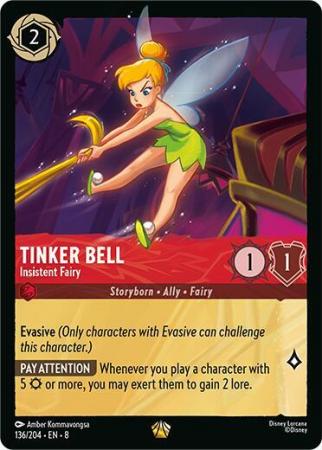 Tinker Bell - Insistent Fairy - 136/204 - Legendary – Troll and Toad