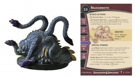 Balhannoth #25 Dungeons of Dread D&D Miniatures – Troll and Toad
