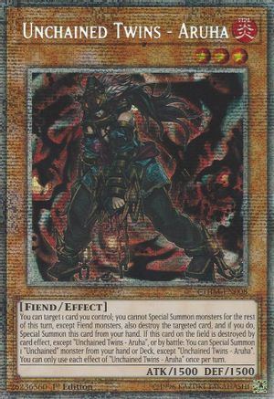 Unchained Twins - Aruha (Starlight Rare) (CHIM-EN008) - Chaos Impact S ...