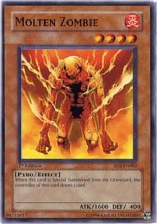 Molten Zombie (SD3-EN007) - Structure Deck: Blaze of Destruction Commo ...