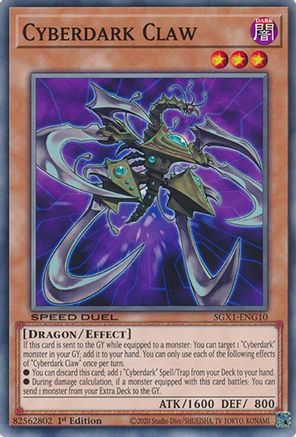 Cyberdark Claw (SGX1-ENG10) - Speed Duel GX: Duel Academy Box Common ...