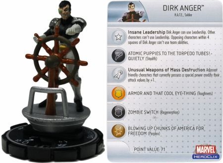 Dirk Anger #047 Captain America Marvel Heroclix – Troll and Toad