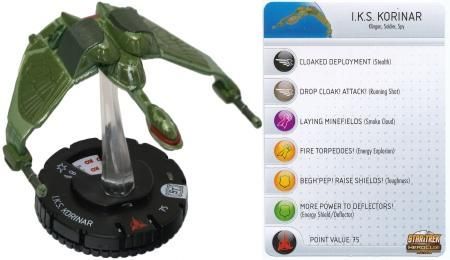 I.K.S. Korinar #007 Star Trek Tactics Heroclix – Troll and Toad