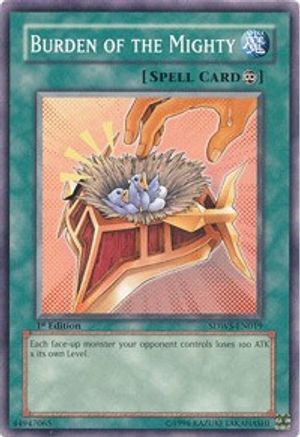 Burden of the Mighty (SDWS-EN019) - Structure Deck: Warriors' Strike C ...